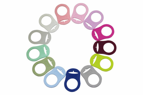 Silikonringe ♥ Schnuller und Nuggiketten kreativ verbinden - Zwergehuus Babygeschenke GmbH